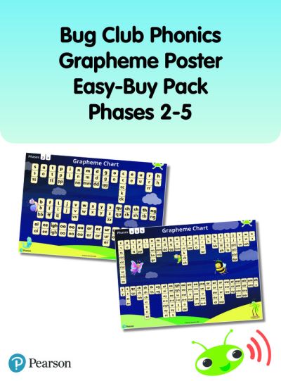 Buy Bug Club Phonics Grapheme Poster Easy-Buy Pack Phases 2-5 Book at ...