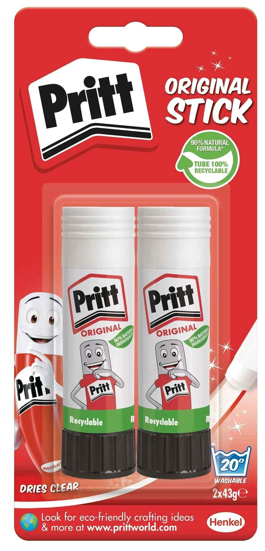 Pritt 43g Twin Pack Carded