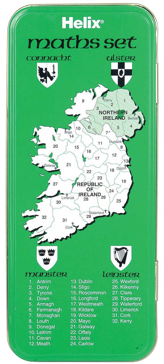 Ireland Tin Maths Set
