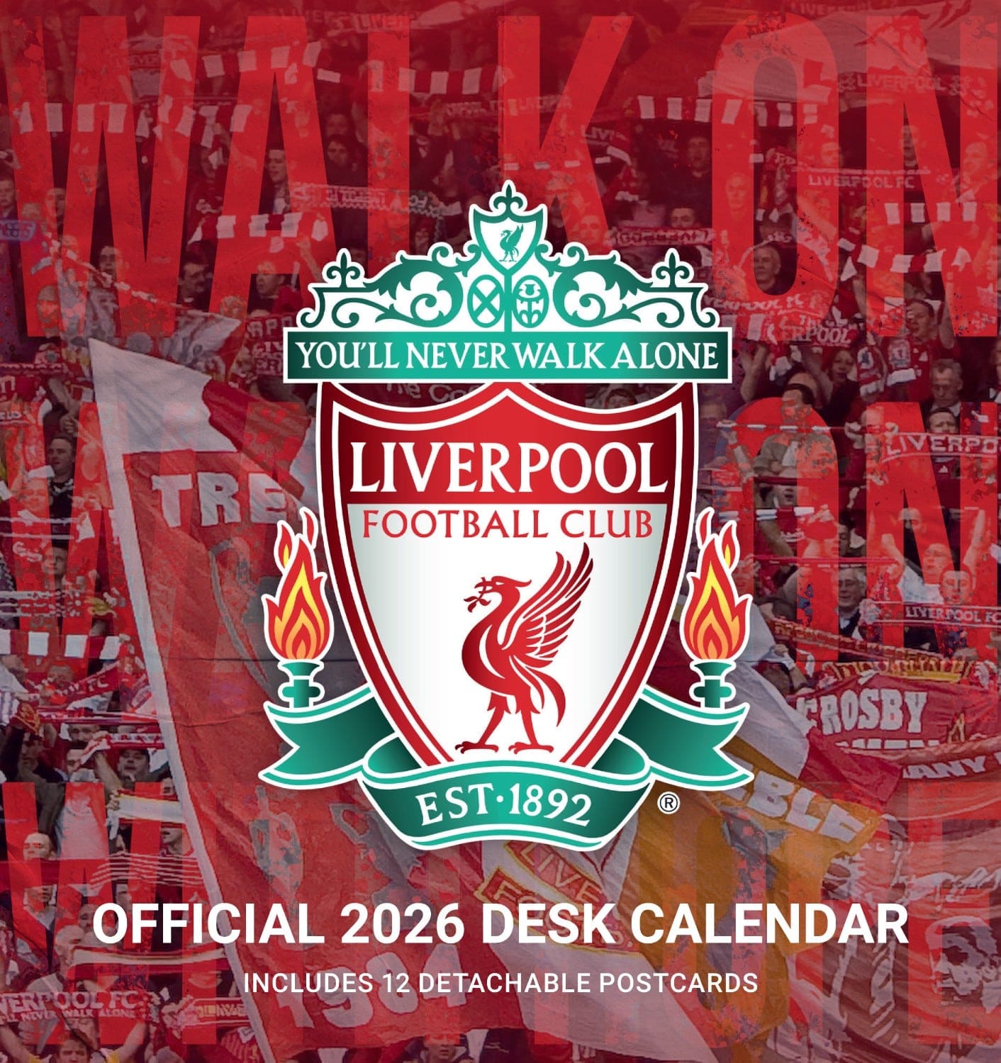 Liverpool Fc 2026 Desk Easel Calendar Includes 12 Postcards | Easons.com