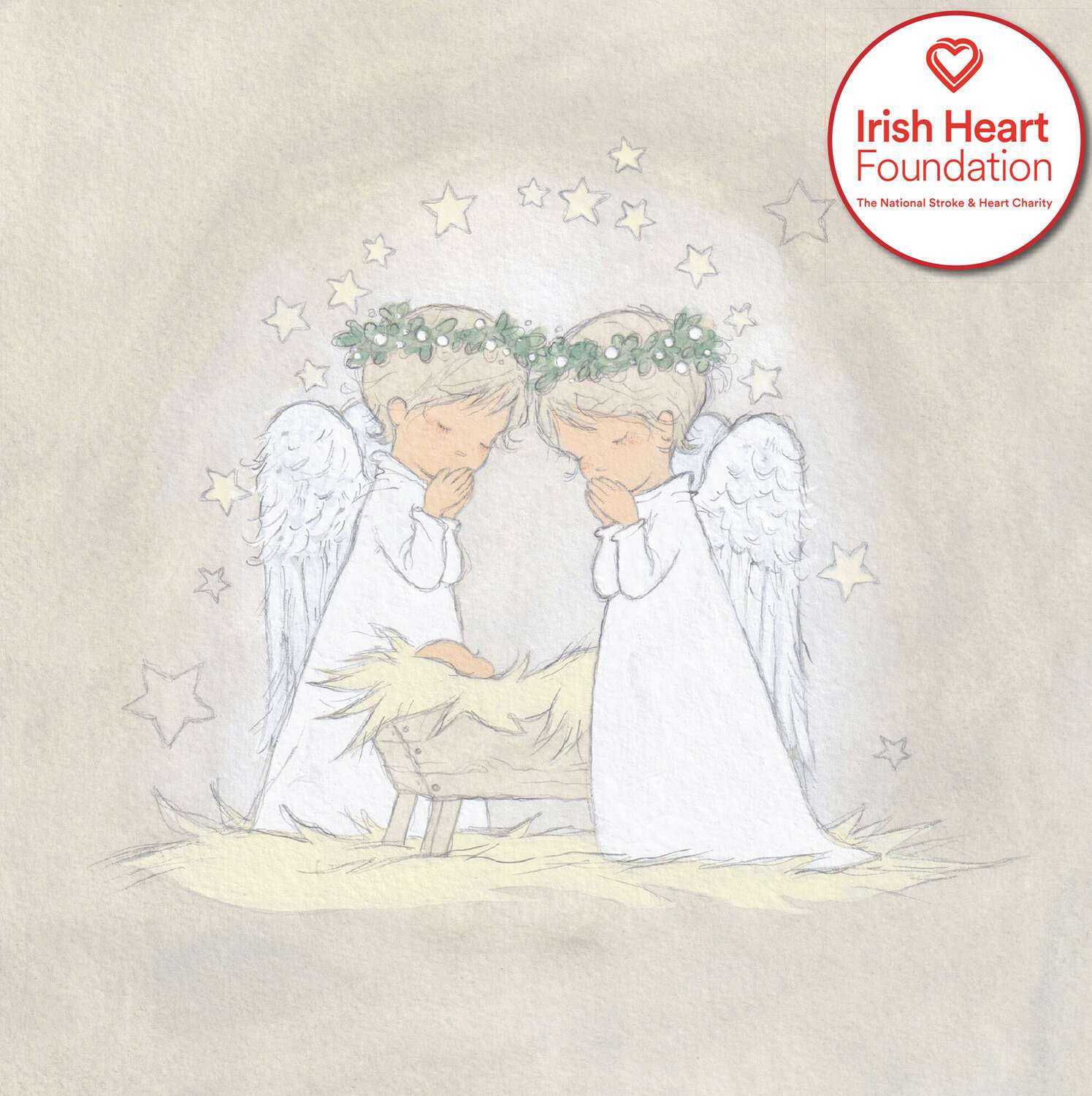 Irish Heart Foundation Christmas Cards Box - Angel Nativity | Easons.com
