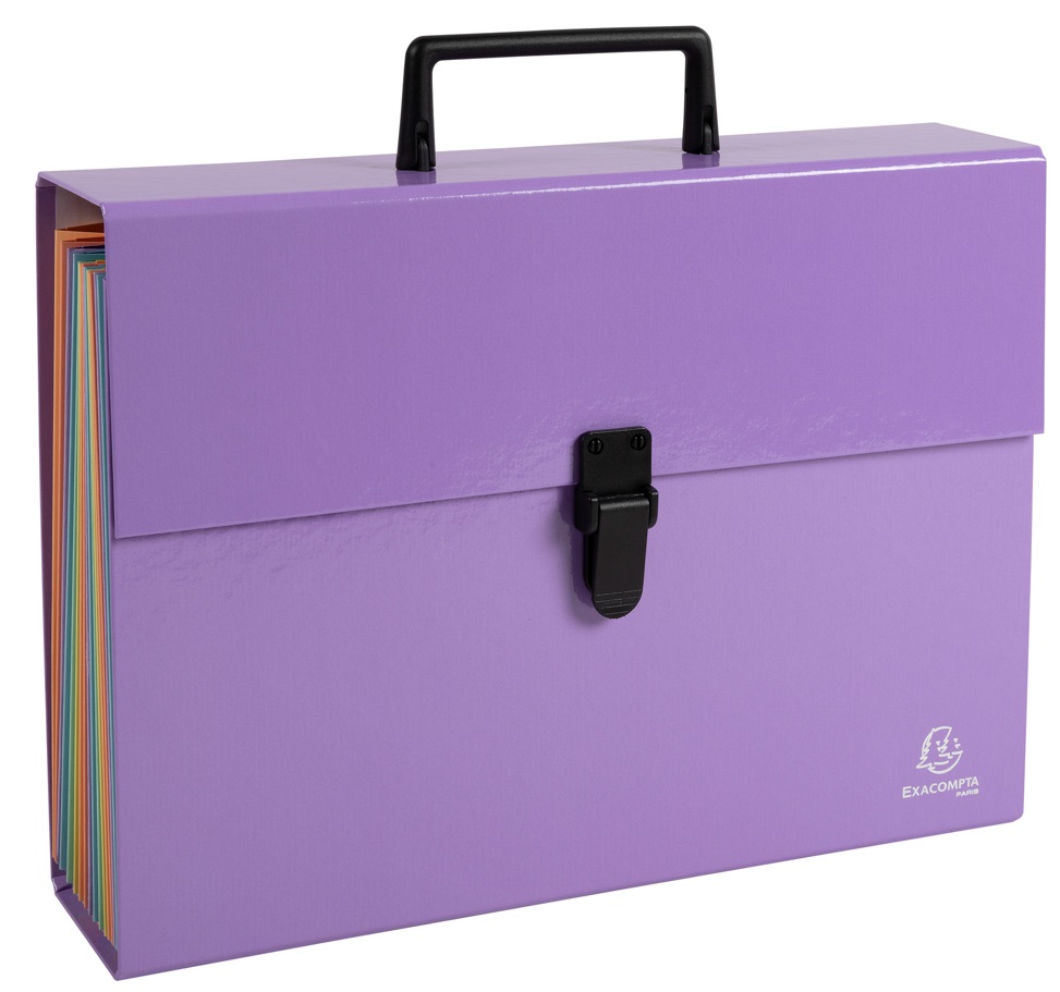 Exacompta File Expand Case Multi File 18P Aquarel M